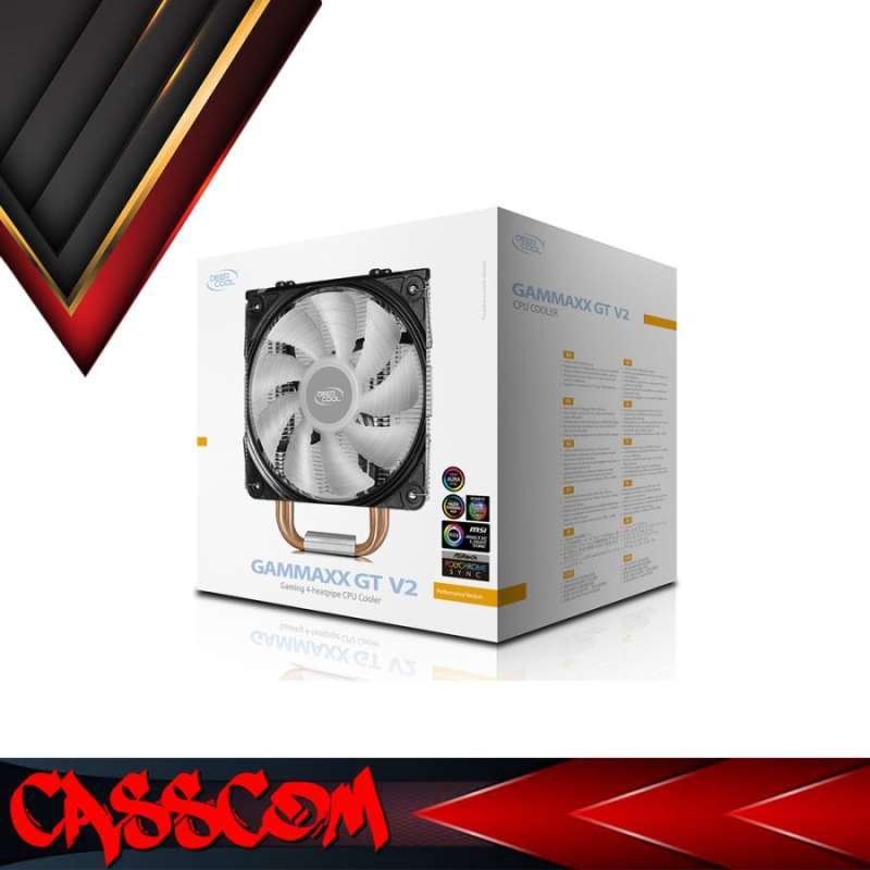 Jual CPU Cooler DEEPCOOL GAMMAXX GT V2 RGB 12CM Fan di Seller CassCom ...