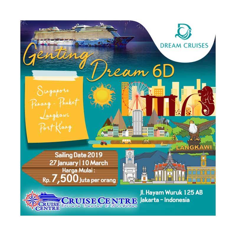 Jual Dream Cruises Genting Dream E-ticket [6d/ Singapore-penang-phuket ...