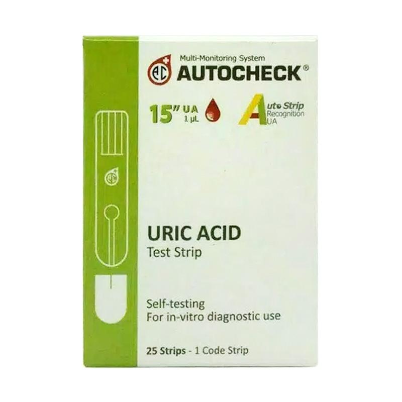 Jual Autocheck Uric Acid Test Strip Alat Medis [25 Strip/ Kemasan Box ...