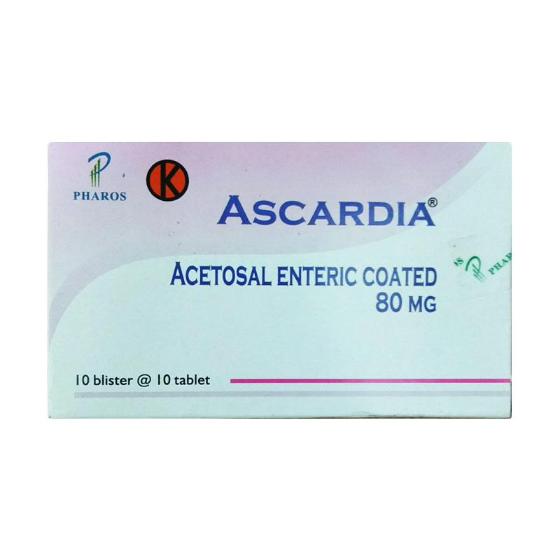 Promo Pharos Ascardia 80 Obat Resep Dokter [1 box/ 10 strip @10 tablet ...