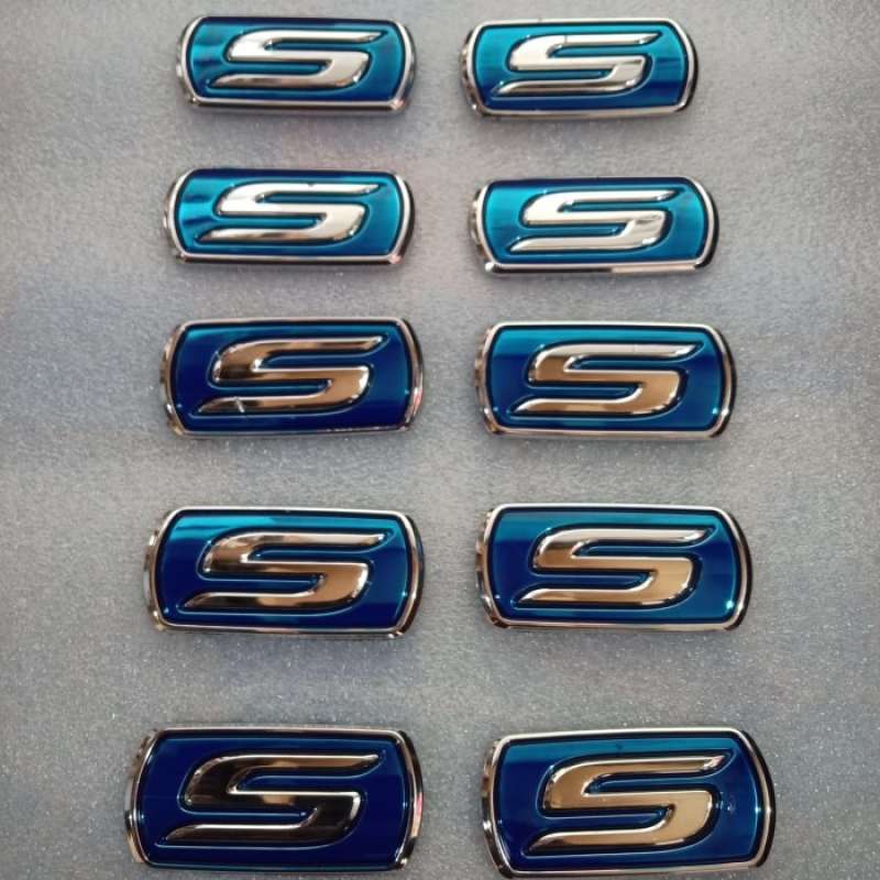 Jual EMBLEM LOGO S NEW AVANZA GRAND WARNA BIRU ASLI ORIGINAL BAWAAN ...