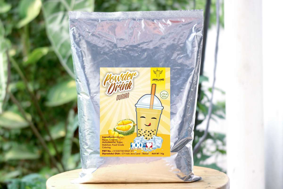 Jual rasa buah Durian Bubuk Minuman Bubble Powder Original Javaland 1kg ...