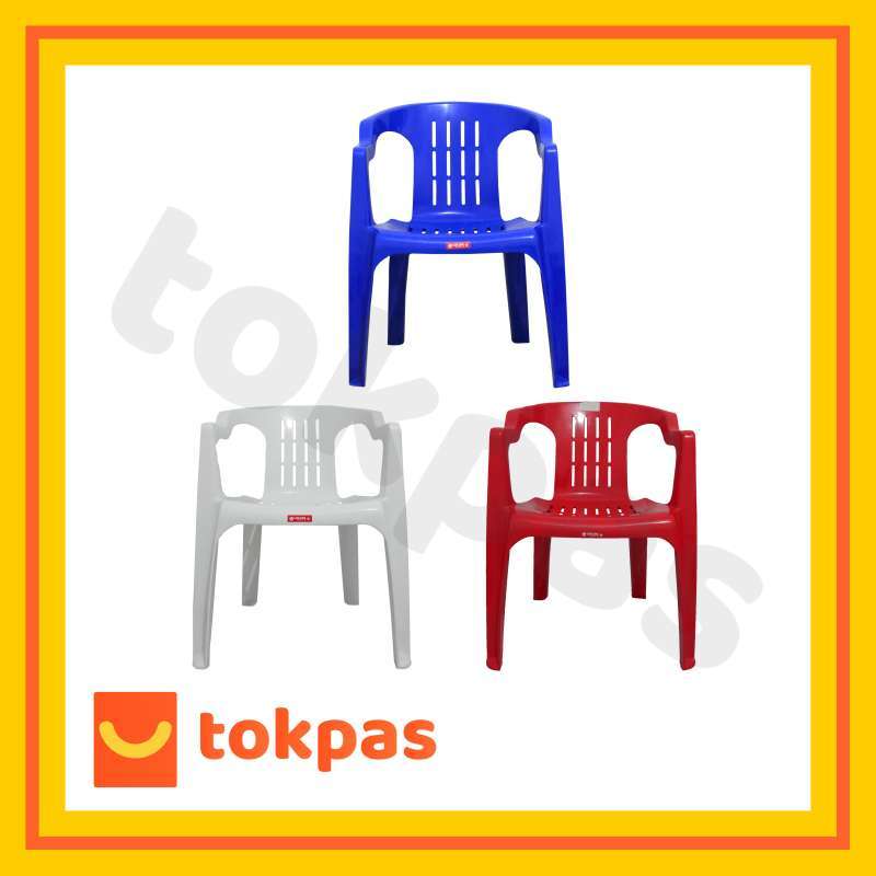 Jual Kursi Plastik Senderan Tangan Impala Chair Lion Star EC 6 di ...
