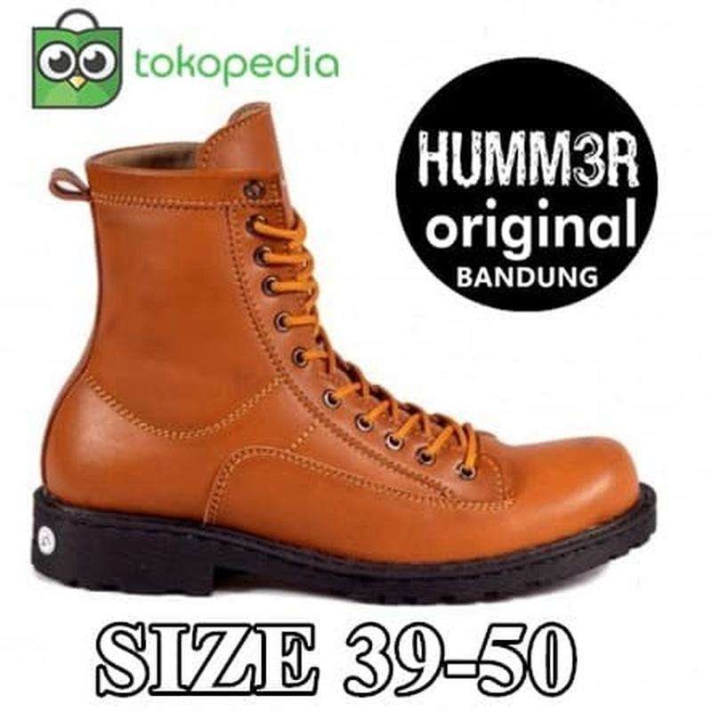 Promo Sepatu Humm3r Ventura Boots Pria Non-safety Original - Coklat ...