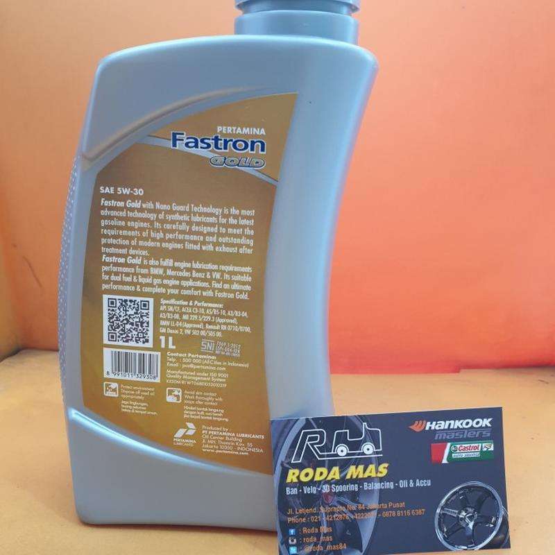 Jual Oli Pertamina Fastron Gold 5W-30 1Liter di Seller Toko Roda Mas ...