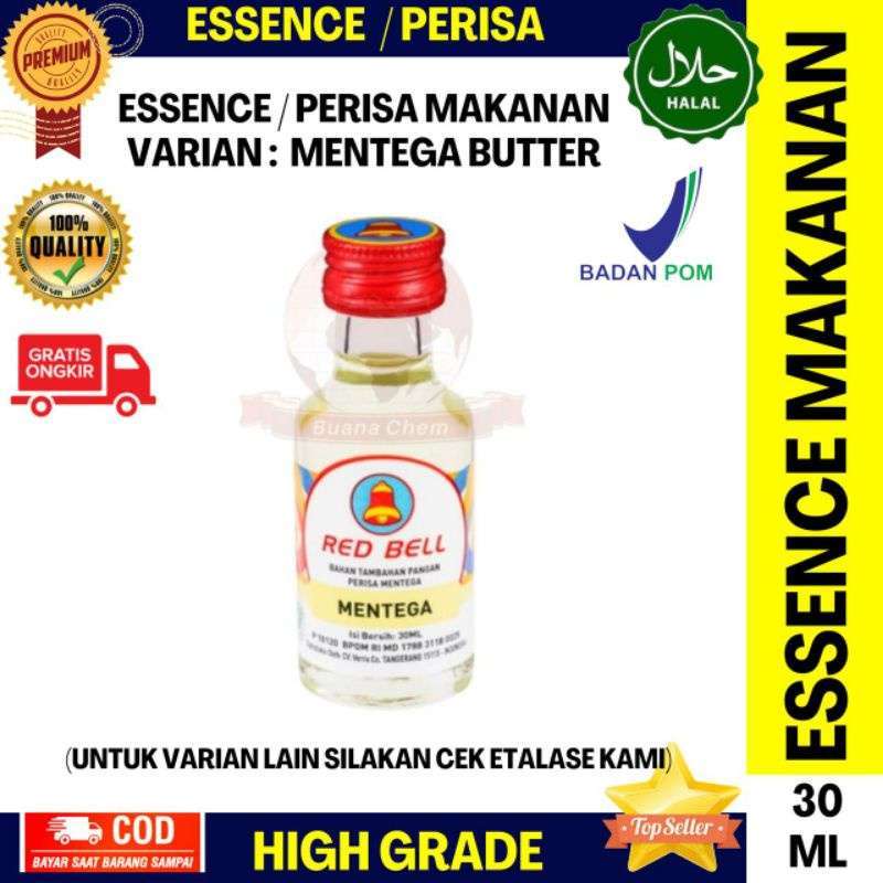 Jual Perisa Makanan Mentega Red Bell 30ML HALAL / Butter Essence Red ...