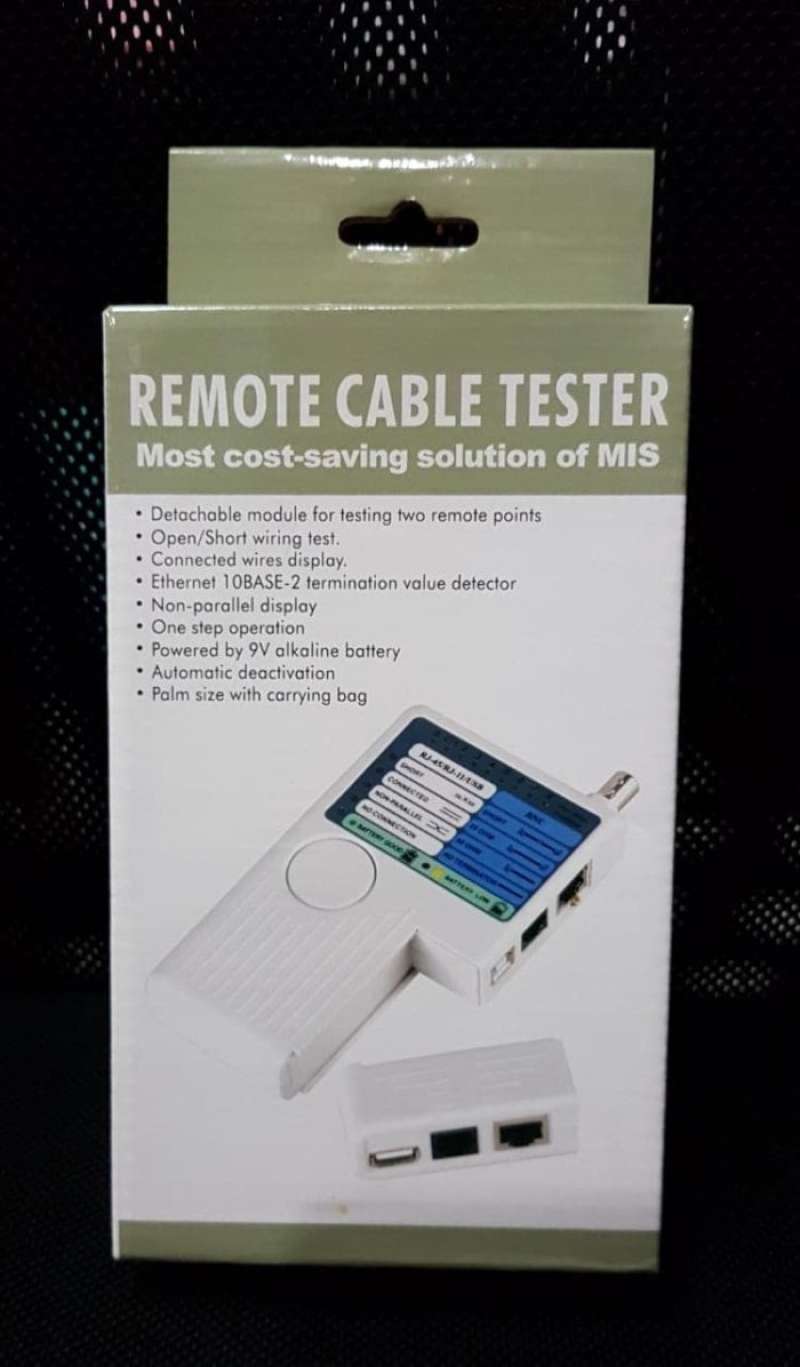 Jual Remote Cable Tester 4in 1 Multi Lan Tester RJ45 RJ11 USB & BNC di ...
