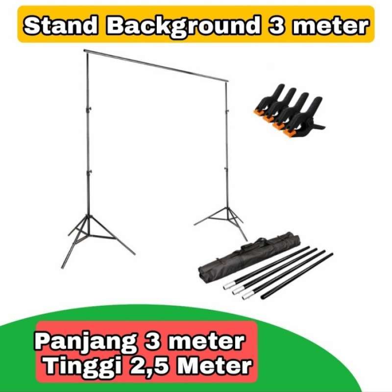 Jual Stand Tiang background tinggi 250cm x lebar 300cm Tiang backdrop ...