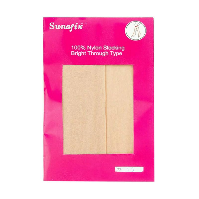 Jual Sunafix St 704 Nylon Stocking Panjang Selutut Coklat Muda Di ...