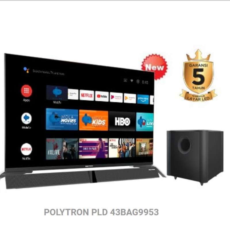 Jual Polytron Led Smart Android Tv 43 Inch Pld 43bag9953 Dengan ...