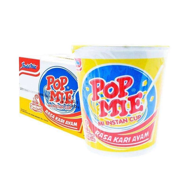 Promo Pop Mie Rasa Kari Ayam 75G Mie Instan 1 Dus Isi 24 Cup Diskon 8% ...