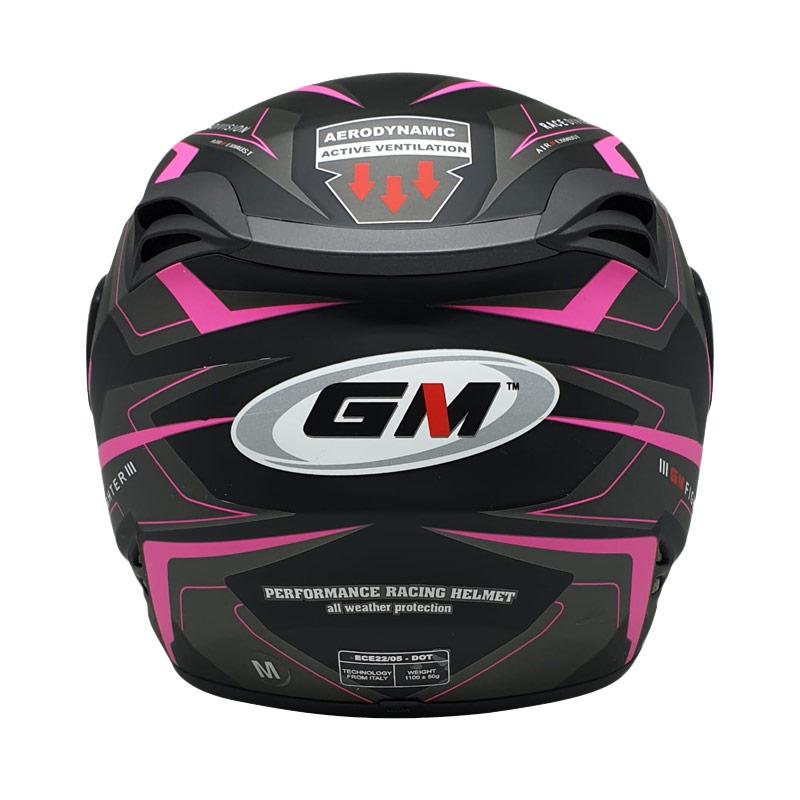 Jual Gm Fighter Gv2 Helm Half Face - L Black Matte Pink Di Seller ...