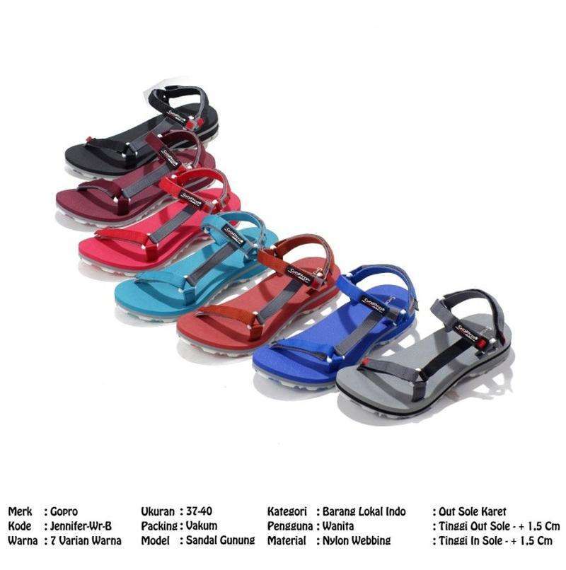 Jual SANDAL GUNUNG TERBARU WANITA ORIGINAL GO-PRO JENNIFER SEPATU ...