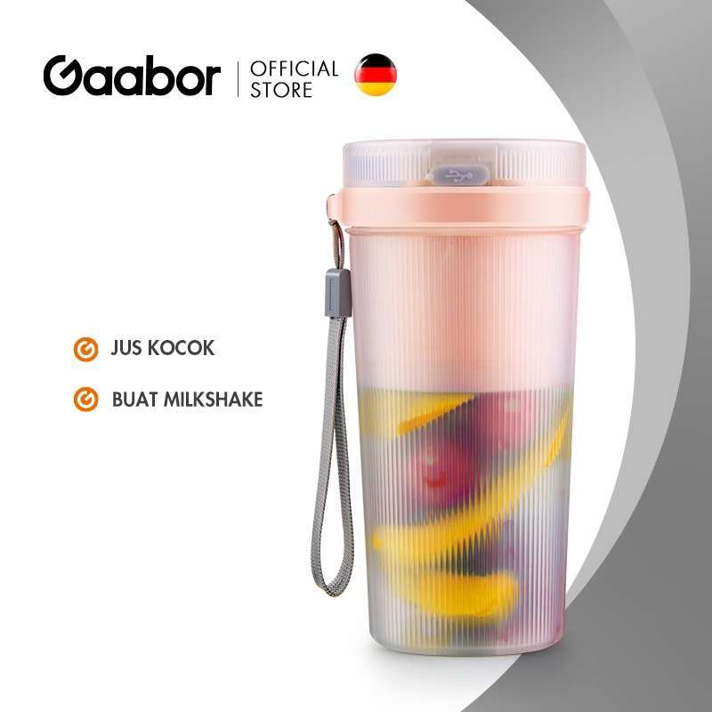 Promo Gaabor Gf-m40 Rechargeable Mini Portable Juicer 300ml Blender Jus ...
