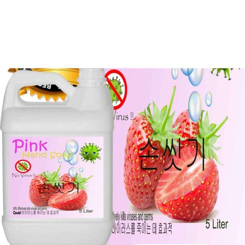 Promo sabun cuci tangan/Hand soap /Hand wash aroma Strawberry 5liter ...