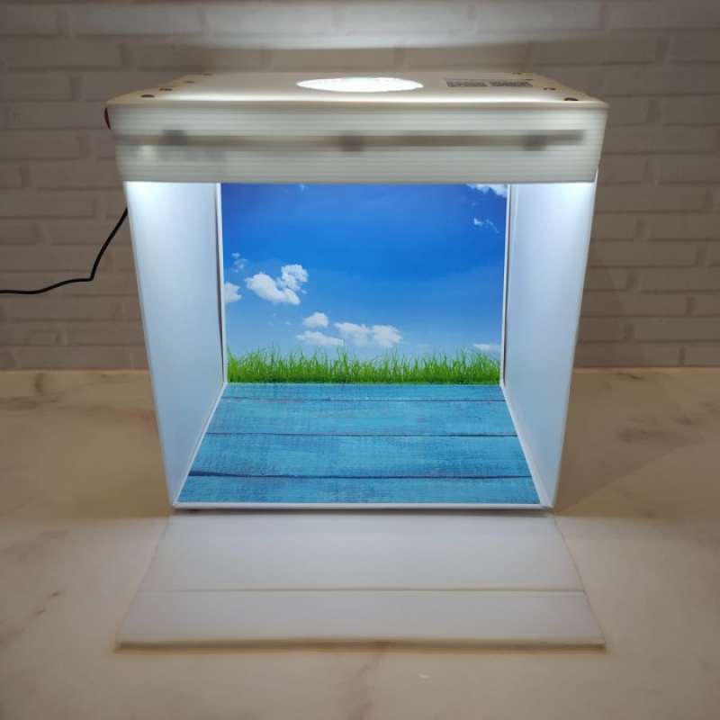 Promo Box studio foto ukuran 32x32cm - paket dengan alas foto motif ...