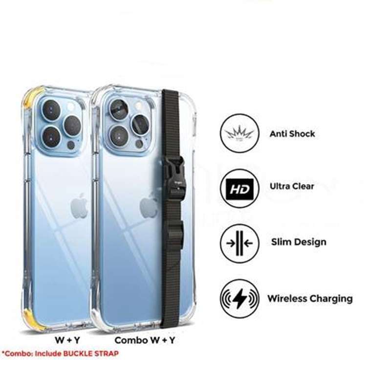 Promo Case iPhone 13 Pro Max Mini Ringke Fusion Plus Anti Crack Clear ...