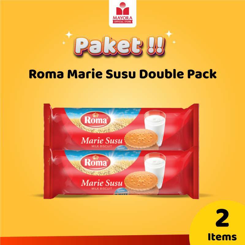 Promo ROMA Marie Susu Biskuit [Double Pack] Diskon 9% di Seller Mayora ...