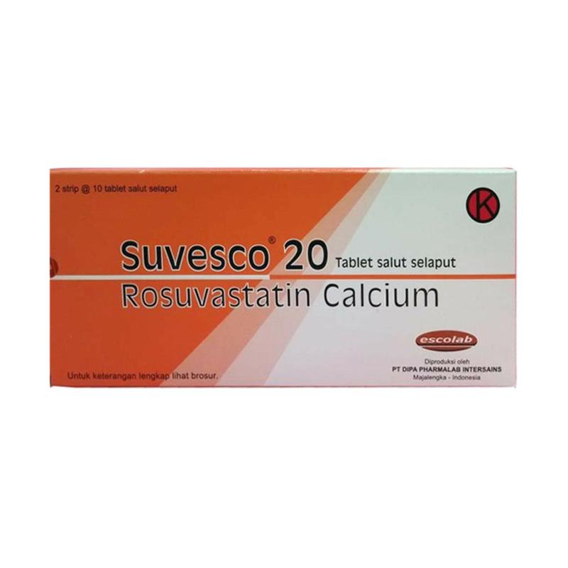 Jual Dipa Pharmalab Intersains Suvesco 20 Obat Resep Dokter [1 Strip ...