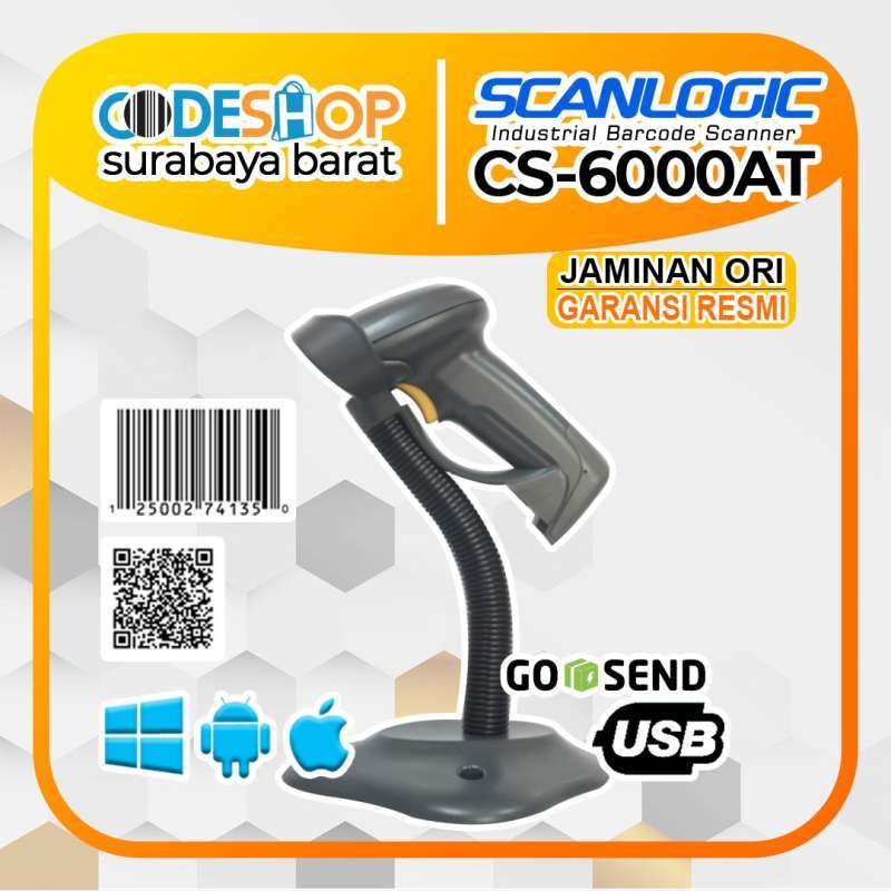 Jual BARCODE SCANNER SCANLOGIC CS 6000 AT| CS6000 AT 2D EFAKTUR QR CODE ...