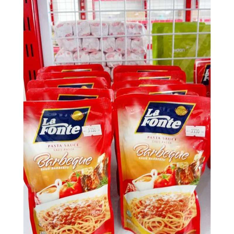 Jual Bumbu Spaghetti La Fonte Barbeque - Pasta Saus Spaghetti - La ...