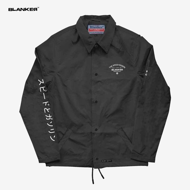 Jual Blanker Jacket Coach Hitam Sablon Speed Demon di Seller BLANKER.CO ...