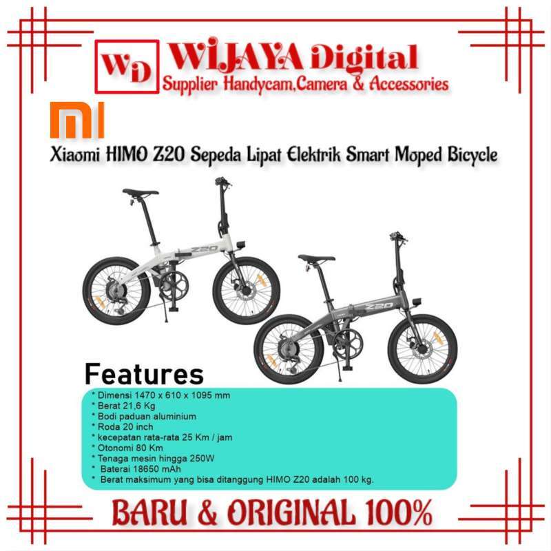 Promo Xiaomi Himo Z20 Sepeda Lipat Elektrik Smart Moped Bicycle Diskon ...
