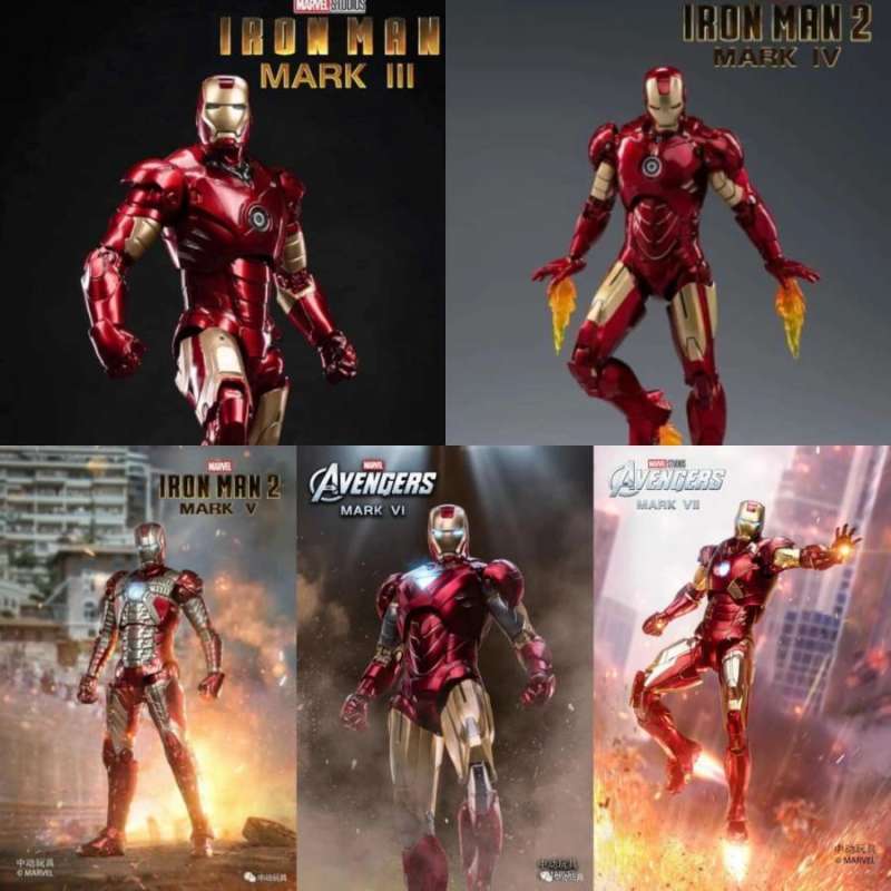 Jual ZD Toys iron man complete set - Complete Set B di Seller RAF TOYS ...