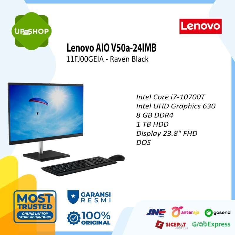 Jual Lenovo AIO V50a-24IMB - GEIA - PC Desktop - [Intel Core i7-10700T ...