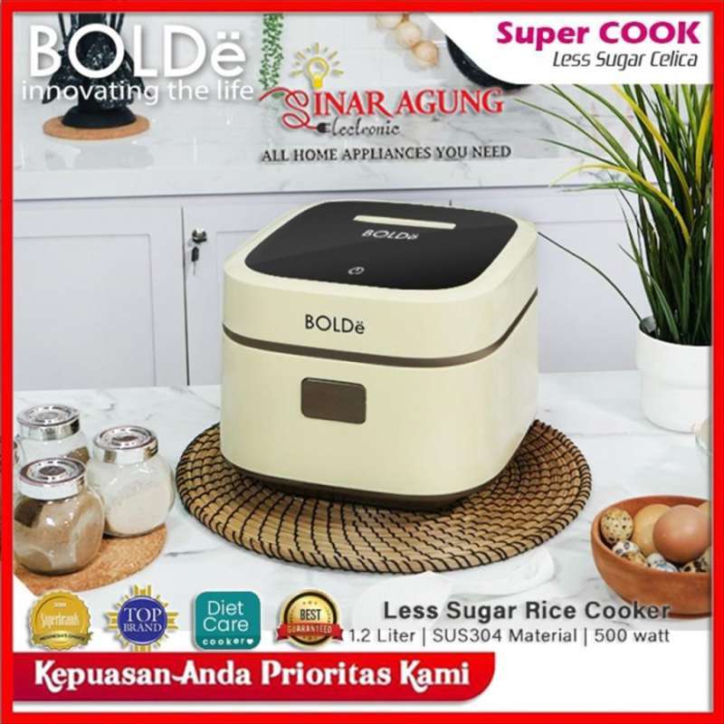 Promo BOLDE SUPER COOK LESS SUGAR CELICA BIEGE [1.2L] 100% ORI Diskon ...
