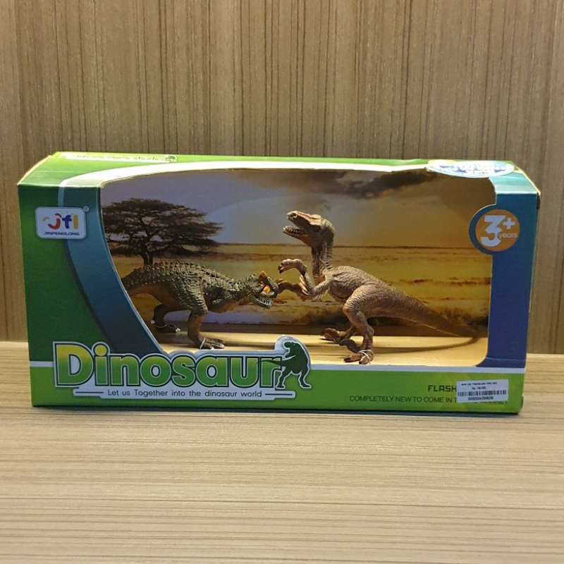 Jual Mainan Anak 3+ Animals Dinosaur Diecast Hewan Dinosaurus Set 2 Pcs ...