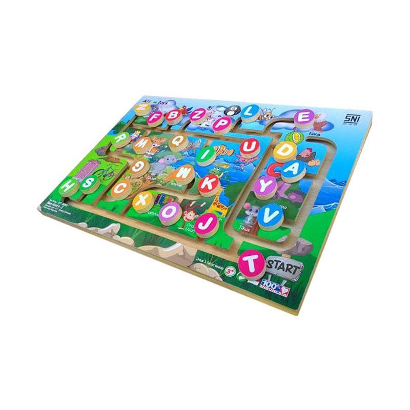 Jual Dnd Shop Maze Huruf Alphabet Huruf Besar Abjad Mainan Edukasi Anak ...