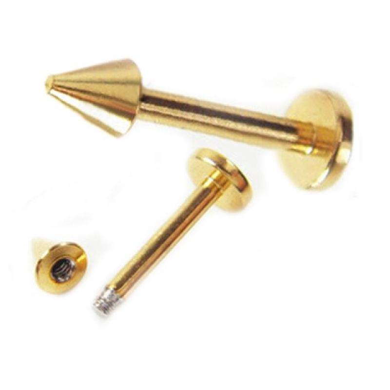 Promo Bluelans Unisex Punk 16G Stainless Steel Labret Lip Rings Spike ...