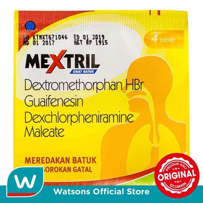 Jual Mextril Tablet 4's (Strip) di Seller WATSONS Official Store ...