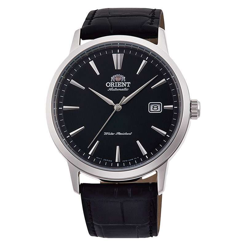 Promo Orient Symphony III RA-AC0F05B Men Black Dial Black Leather Strap ...