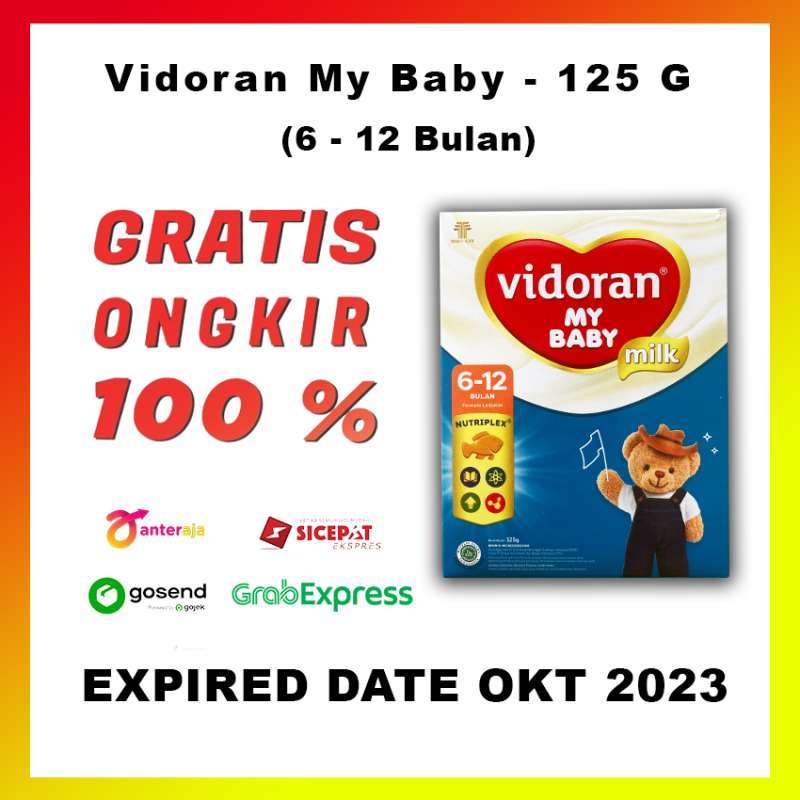 Jual Vidoran My Baby Nutriplex Susu Formula Bayi 6 - 12 bulan 125 gram ...