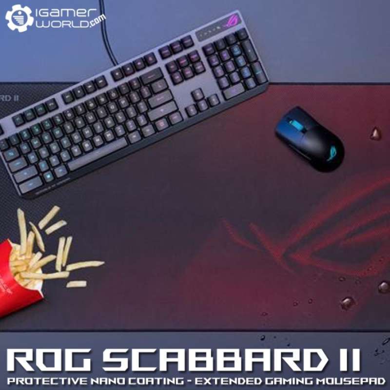Promo ASUS ROG Scabbard II / Scabbard 2 Extended Gaming Mousepad Diskon ...