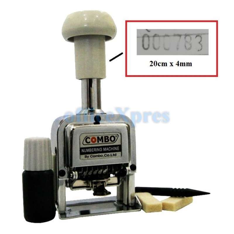 Jual Gratis Ongkir Numerator / Numbering Machine 6 Digits 106S Combo ...