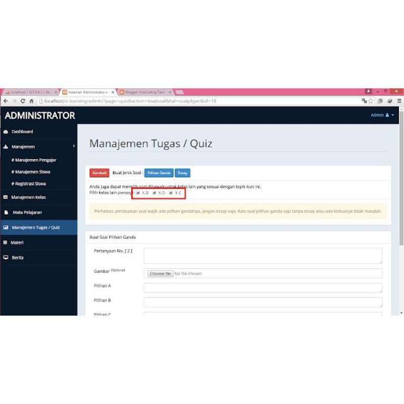 Jual Source Code E-Learning Dan Ujian Online (Soal Acak) Dengan Php Dan ... Jual Source Code E-Learning Dan Ujian Online (Soal Acak) Dengan Php Dan ...