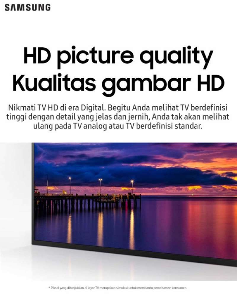 Jual Samsung LED TV 24 Inch 24T4003 USB HDMI Digital TV UA24T4003 di ...