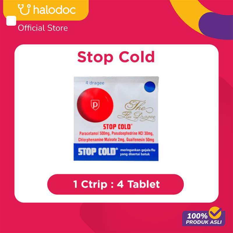 Promo Stop Cold 4 Tablet Diskon 43% di Seller Halodoc Official Store ...