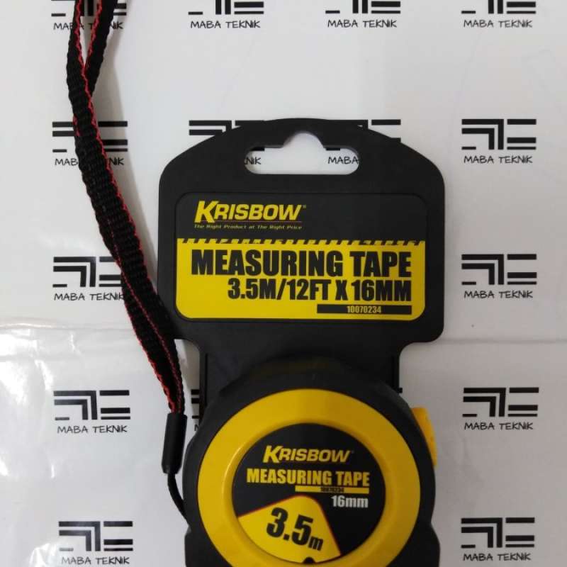 Promo measuring tape / meteran krisbow 3.5m with kuning Diskon 24% di ...