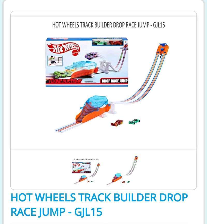 Jual HOT WHEELS TRACK BUILDER DROP RACE JUMP - GJL15 di Seller Kiara ...