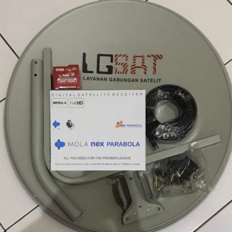 Jual BEST SALE Paket parabola mini 45cm receiver nex parabola-merah di ...