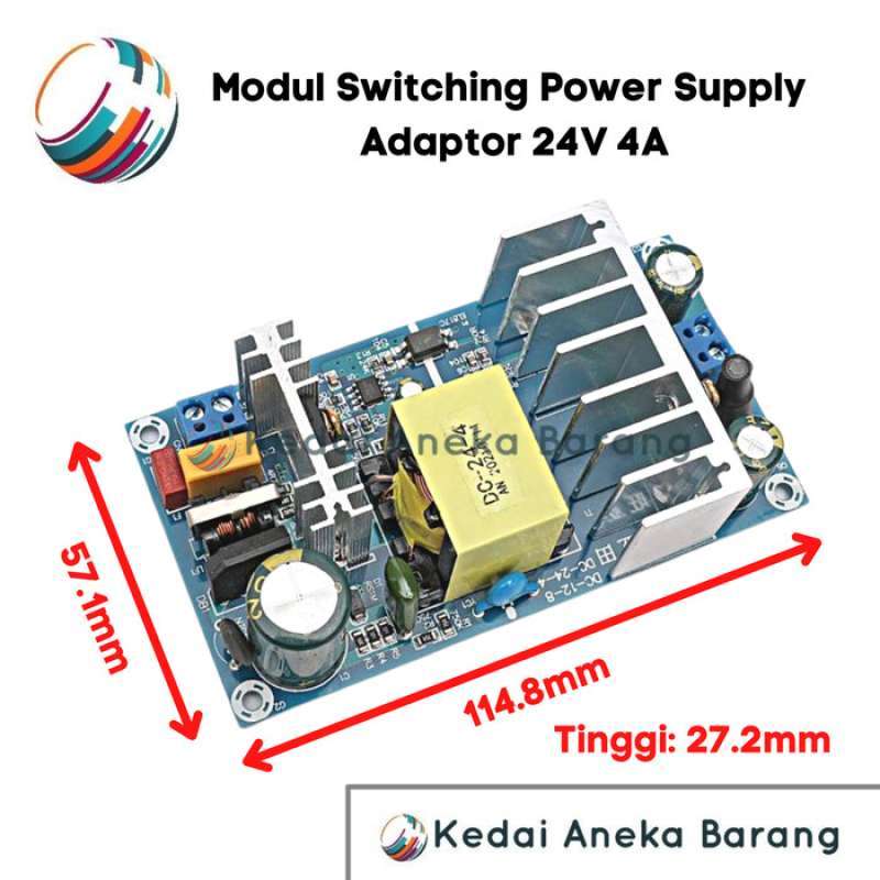 Jual Module Modul Switching Power Supply 24V 4A AC-DC AC - DC Adaptor ...