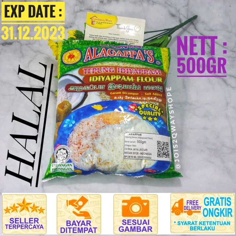 Promo Tepung Kue Idiyappam Alagappas 500gr / Idiyappam Flour Alagappa's ...
