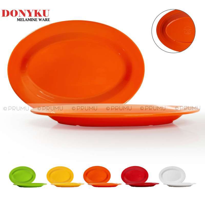 Jual Piring Oval Melamin 8 inch - Piring Saji Melamine - Piring Panjang ...