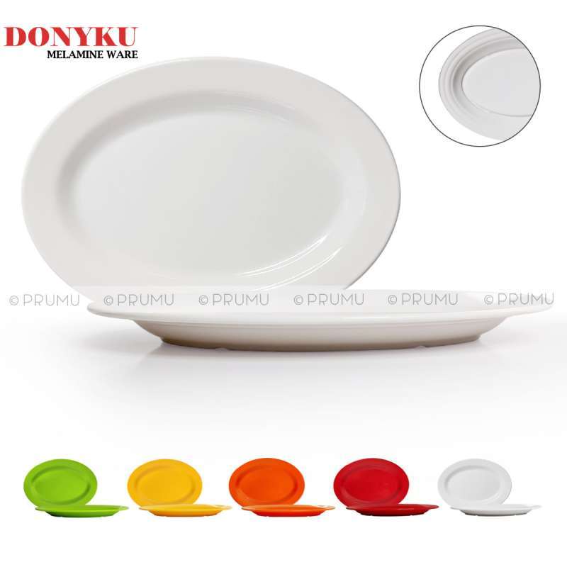 Promo Piring Oval Melamin 8 Inch - Piring Saji Melamine - Piring ...