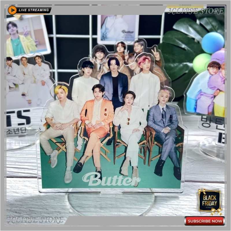 Promo 2021 Acrylic Desk Standee Butter Festa Table Decor Stand Diskon ...