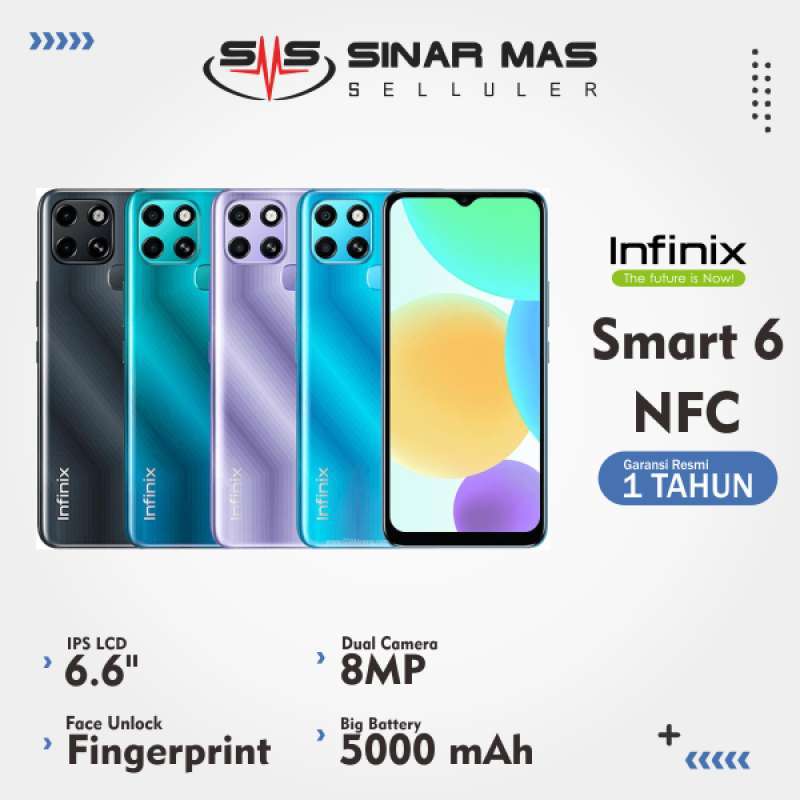 Jual Infinix Smart 6 NFC Smartphone [2GB/ 32GB] Garansi Resmi di Seller ...
